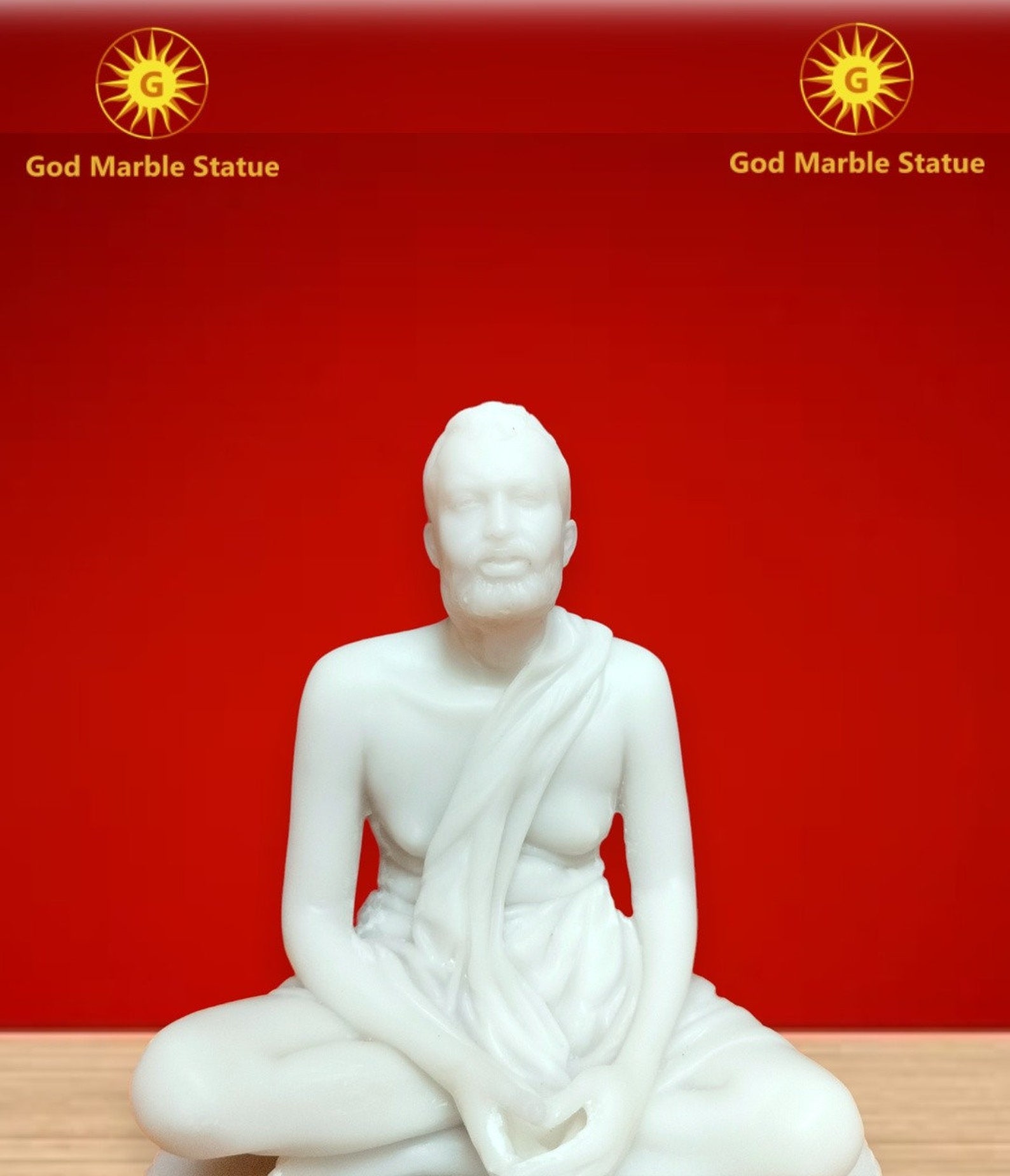 Rama Krishna Statue White Rama Krishna Idol 10 Inch Ramakrishna Statue ...