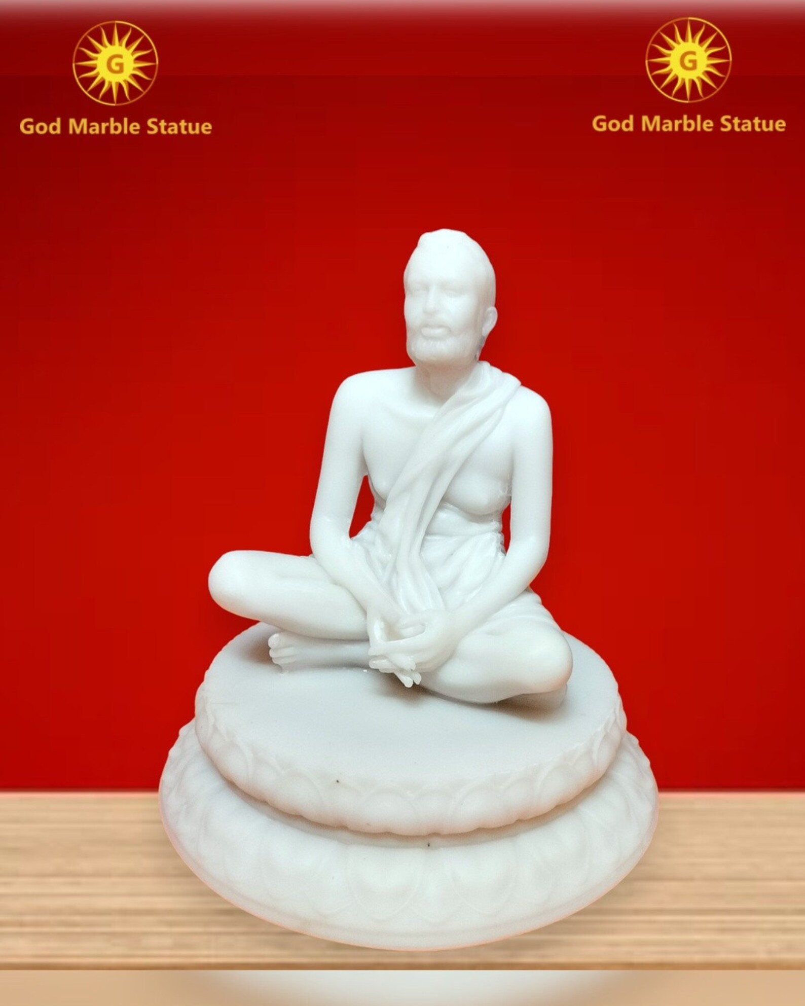 Rama Krishna Statue White Rama Krishna Idol 10 Inch Ramakrishna Statue ...