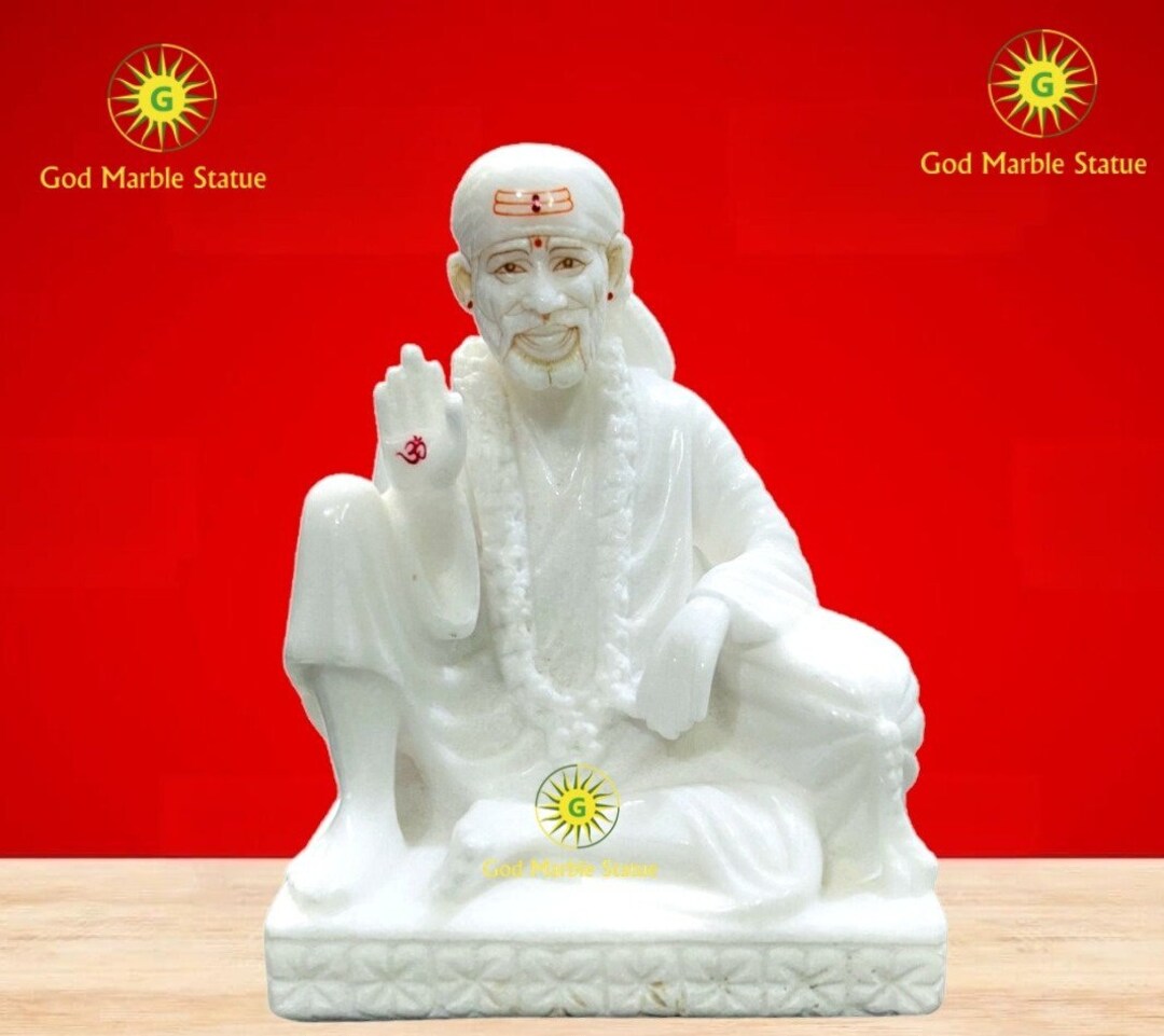 Dwarkamai Sai Baba Statue for Home , Office & Temple | Marble Sai Baba ...