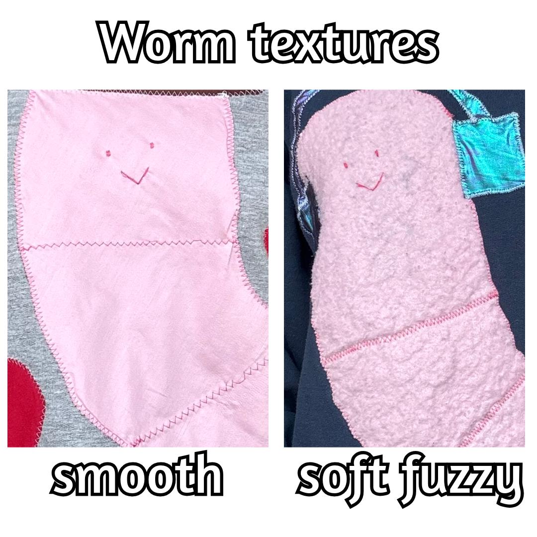 Cowboy Hat Worm Sweater - Hand-sewn Fall Crewneck Sweatshirt - Cute ...
