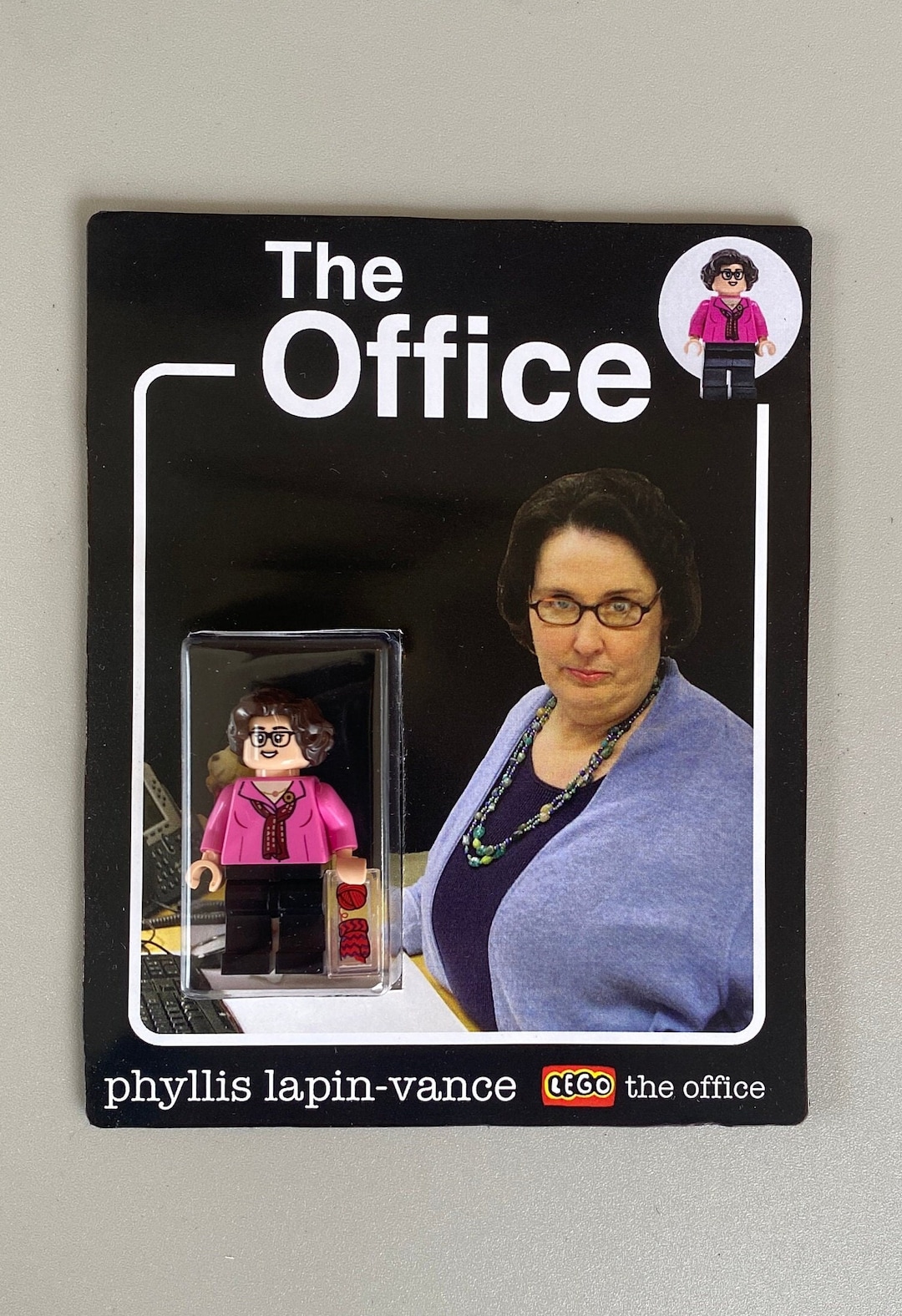 PHYLLIS L-VANCE - the Office LEGO Action Figure - Etsy