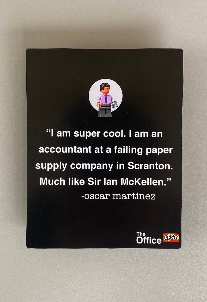 OSCAR MARTINEZ - the Office LEGO Action Figure - Etsy