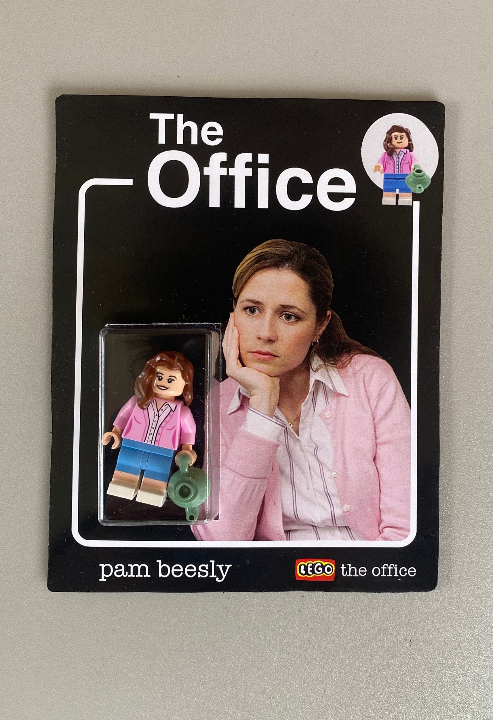 PAM BEESLY - the Office LEGO Action Figure - Etsy