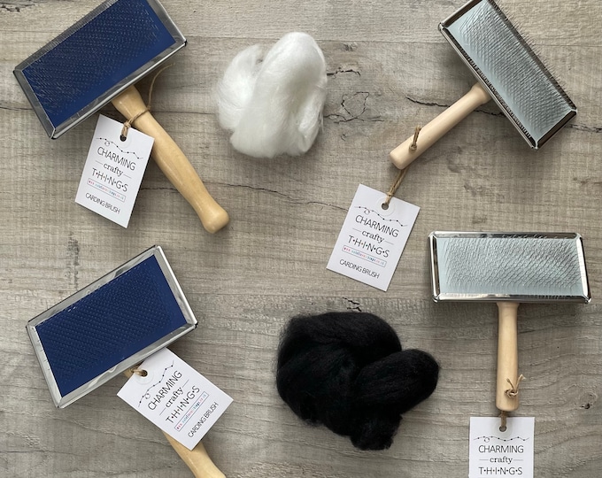 Carding Combs 2 Sizes Flick Carder Needle Felting Wet Felting Flick ...