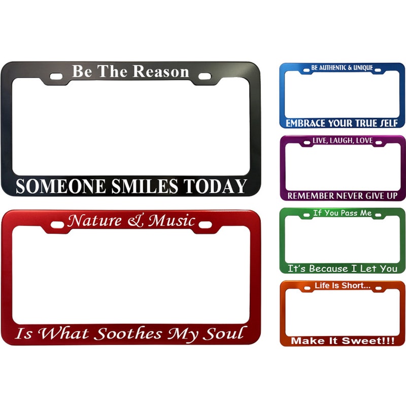 Etched License Plate Cover - Etsy