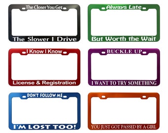 Funny License Frame - Etsy