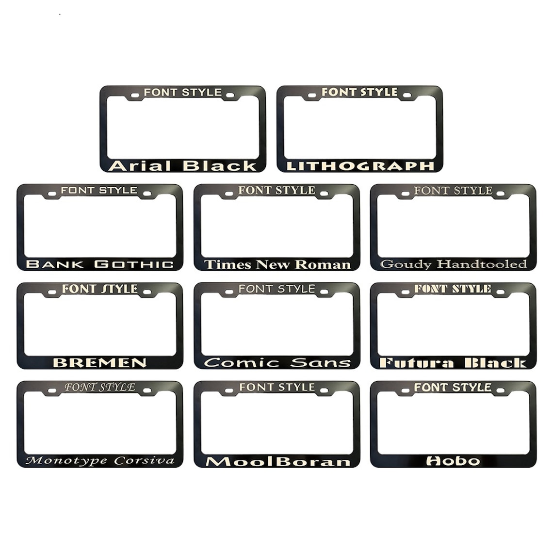 Goplates Personalized Heavy Duty License Plate Frame Laser - Etsy
