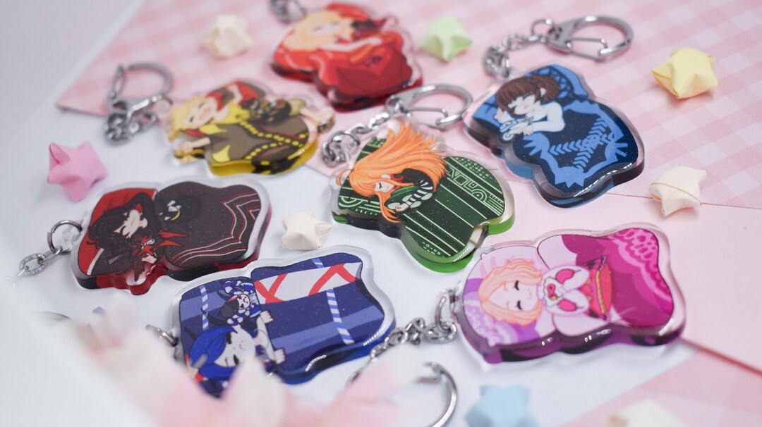 Persona Users Sleepover Acrylic Keychains - Etsy