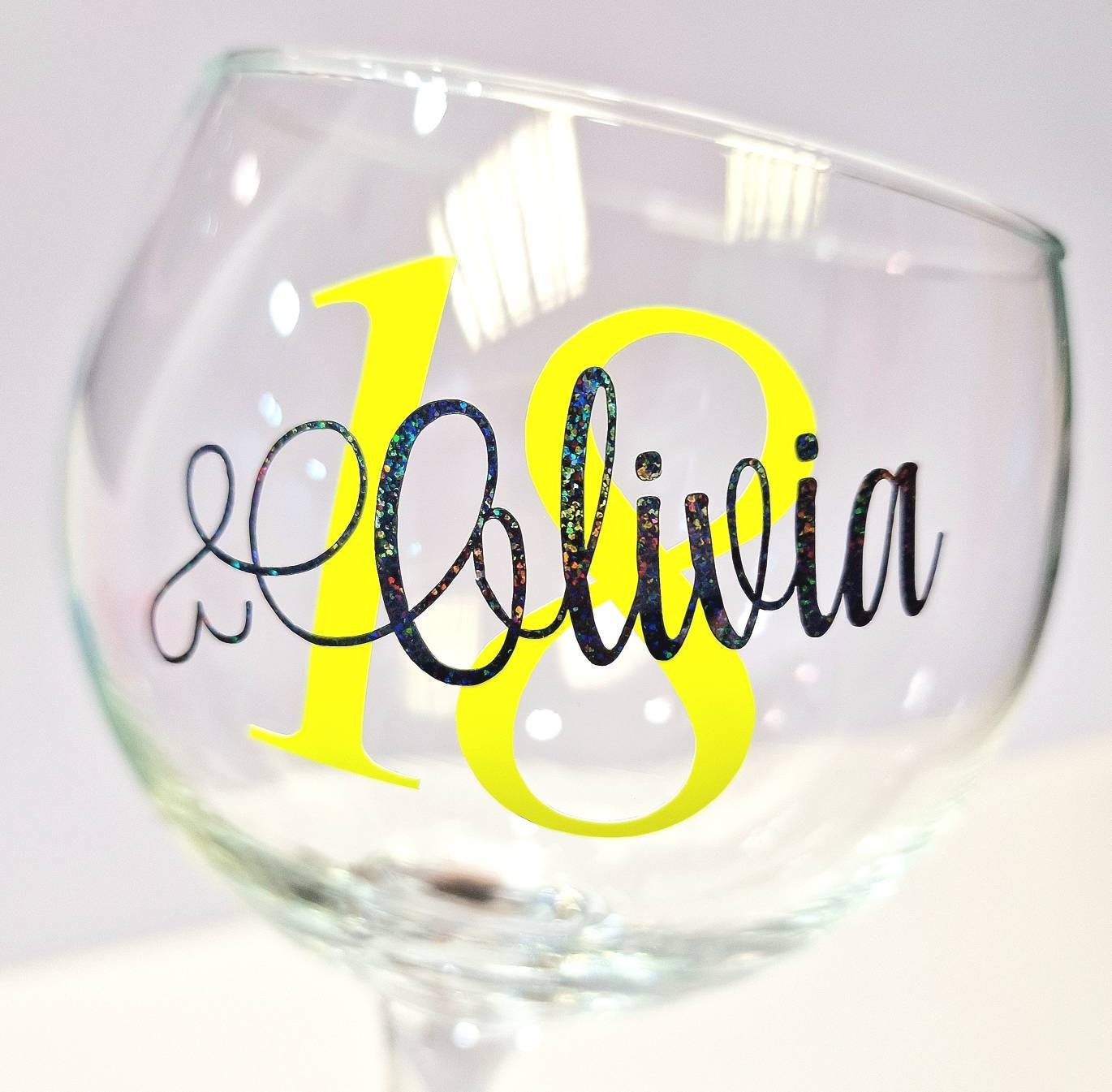 Personalised/custom 18th Birthday Gin Glass Cocktail Gift - Etsy UK