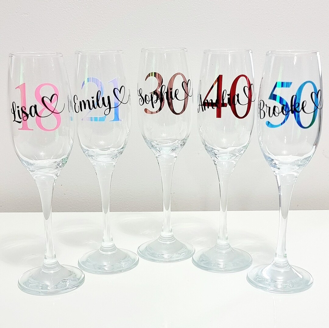 Personalised Birthday Prosecco Champagne Glass With Gift Box Present ...