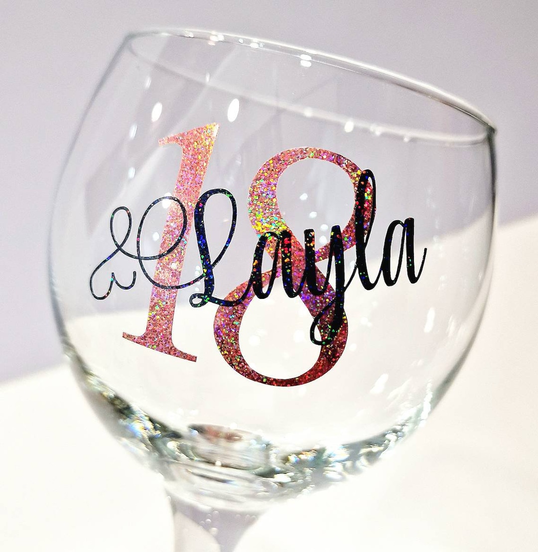 Personalised/custom 18th Birthday Gin Glass With Gift Box Cocktail ...