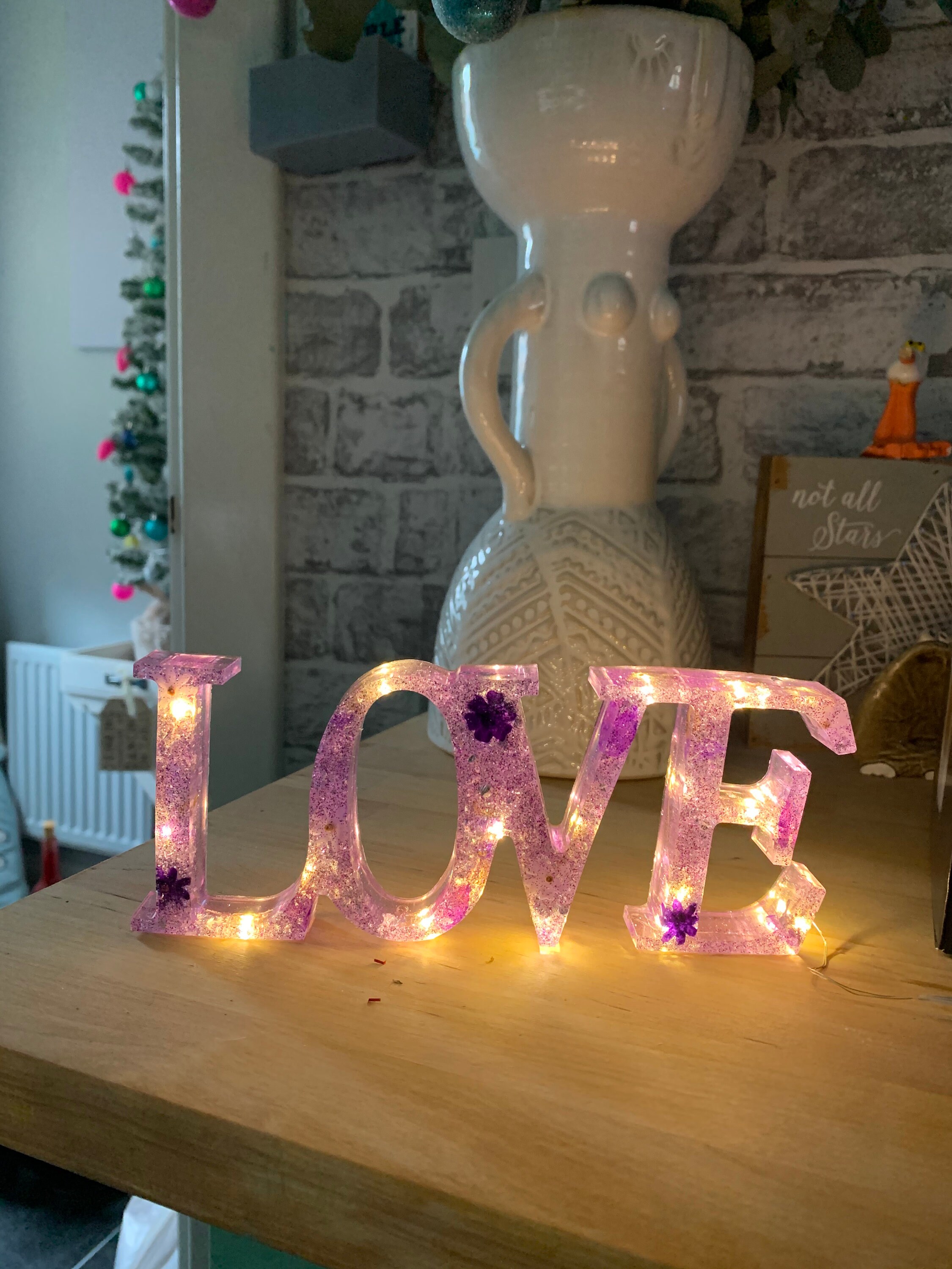 Resin Light up Love Sign. | Etsy UK