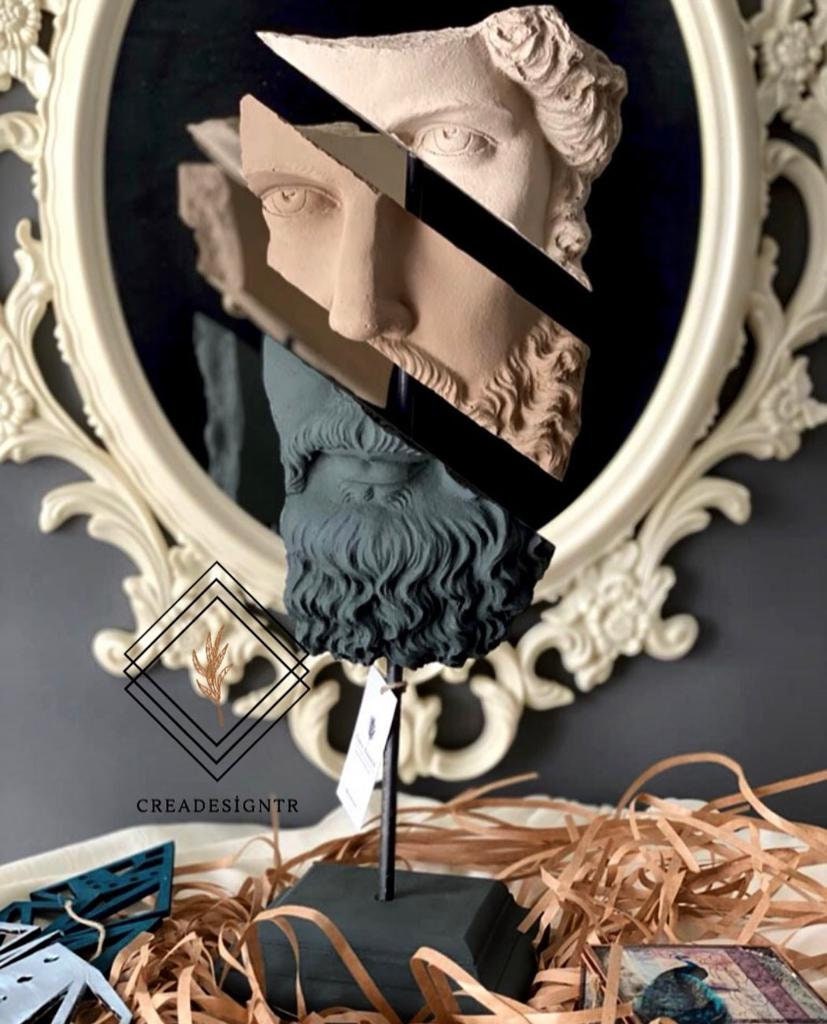 Handmade Poseidon Eternity Sculpture, Pop Art Tabletop Decoration - Etsy