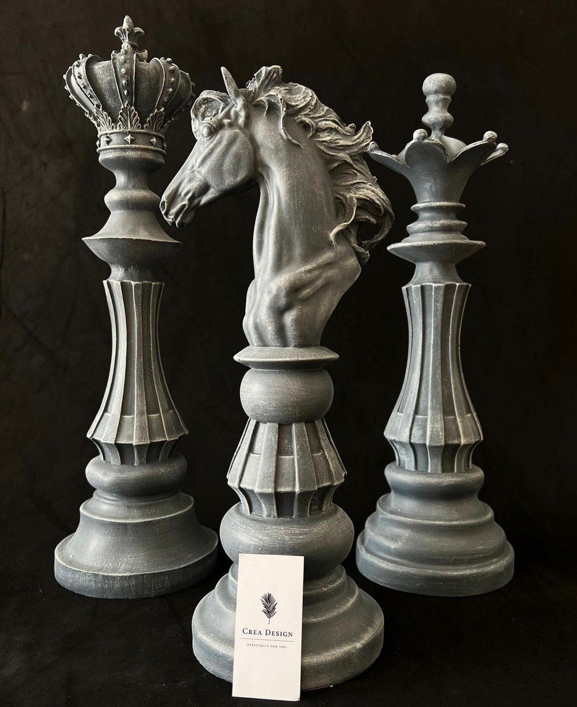Modern Chess Set, Gift, Chess, Contemporary Art, Ancient Statues, Pop ...