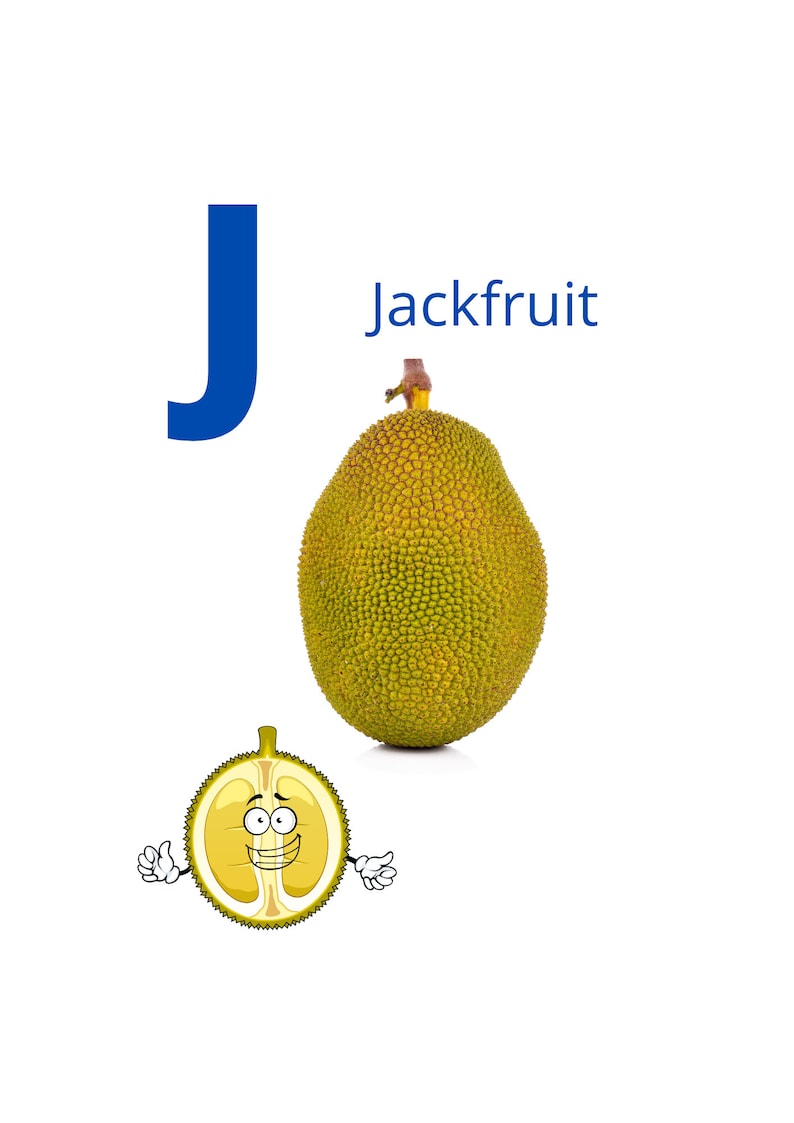 Fruits Alphabet Printable Flash Card for Kids, Fruits Alphabet Pdf ...