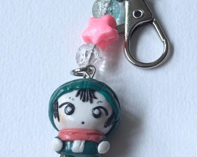 OOAK Kikuo Hoshi-kun Kawaii Polymer Clay Charm - Pastel Keychain - Cute ...