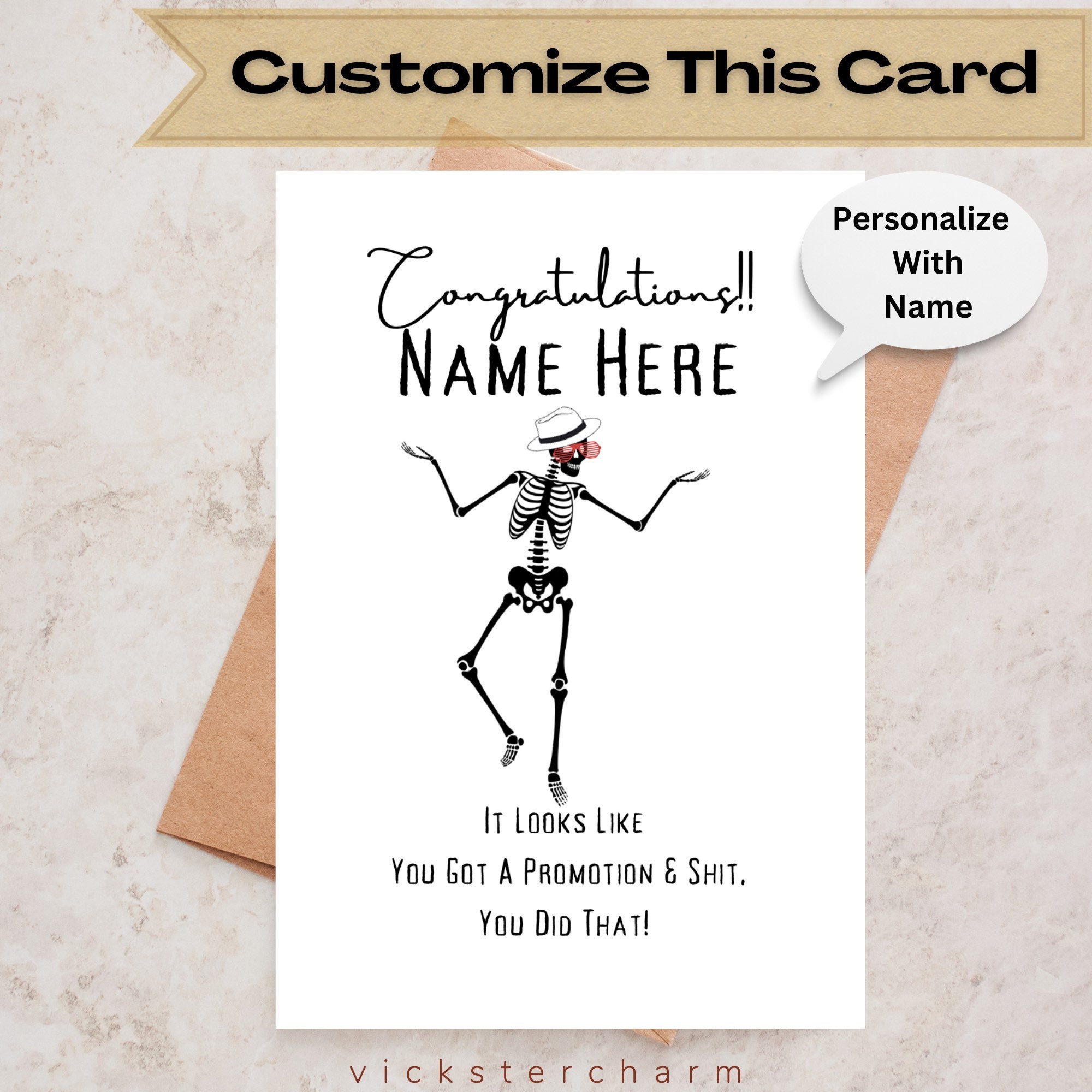 Job Promotion Card Personalized Congrat New Job Promotion - Etsy