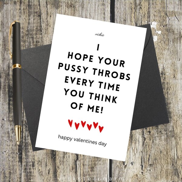 Dirty Valentine Card - Etsy