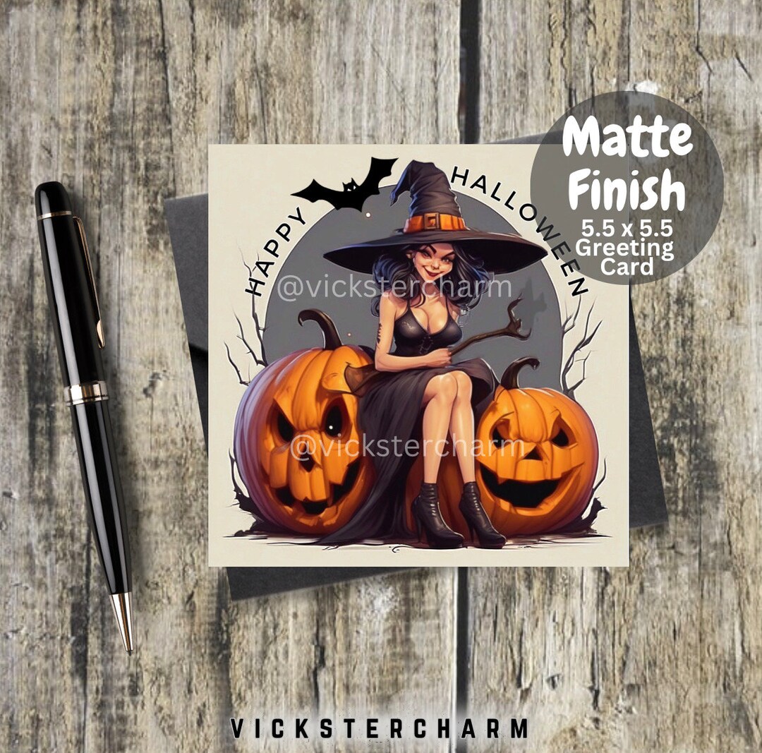 Halloween Cards, Happy Halloween Card, for Friend, Scary Horror Movie ...