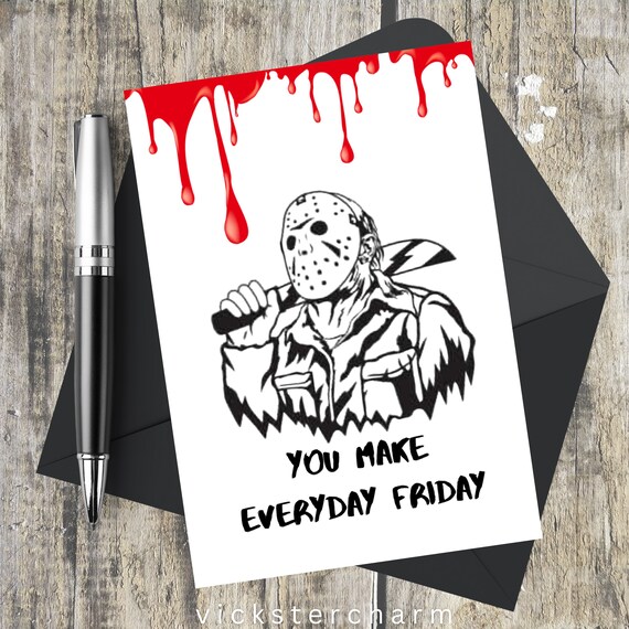 Halloween Cards for Friends Scary Card for Her You Make - Etsy