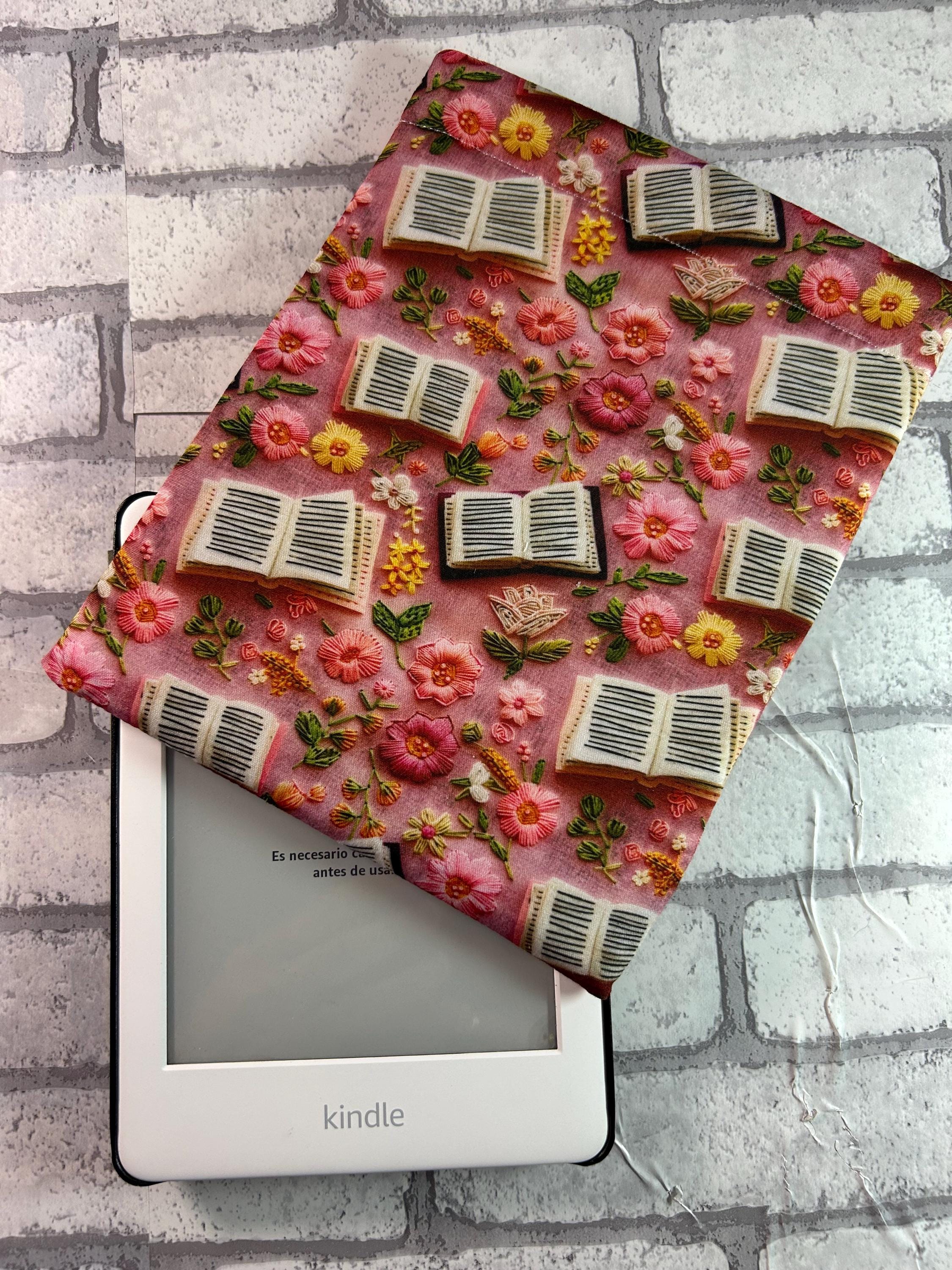 Handmade Book Sleeve, Fabric Book Protector, Kindle Accesories ...