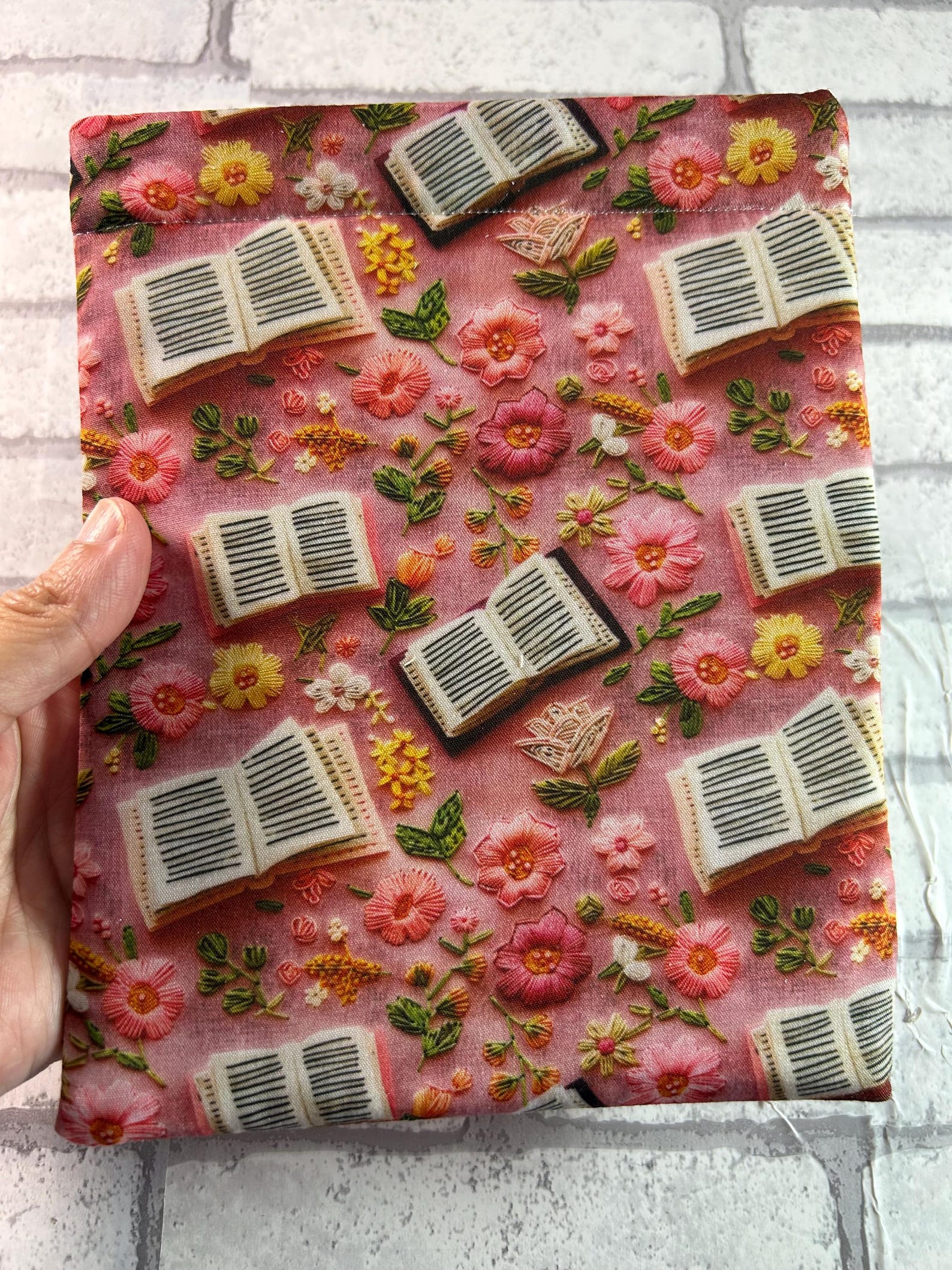 Handmade Book Sleeve, Fabric Book Protector, Kindle Accesories ...