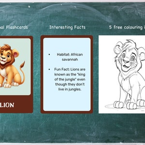 11 Printable Animal Flashcards Along With Matching Interesting Facts ...