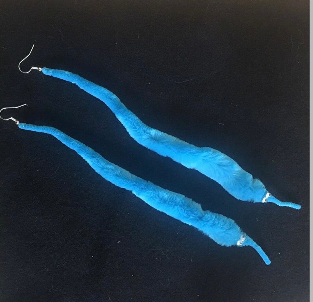 Worm Earrings - Etsy UK