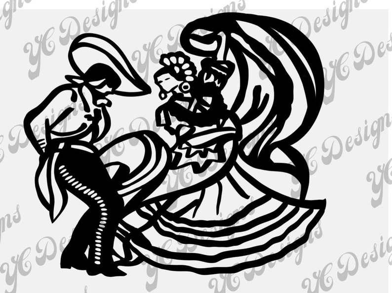 Folklorico Digital Png File Mexico Ballet Folklorico - Etsy