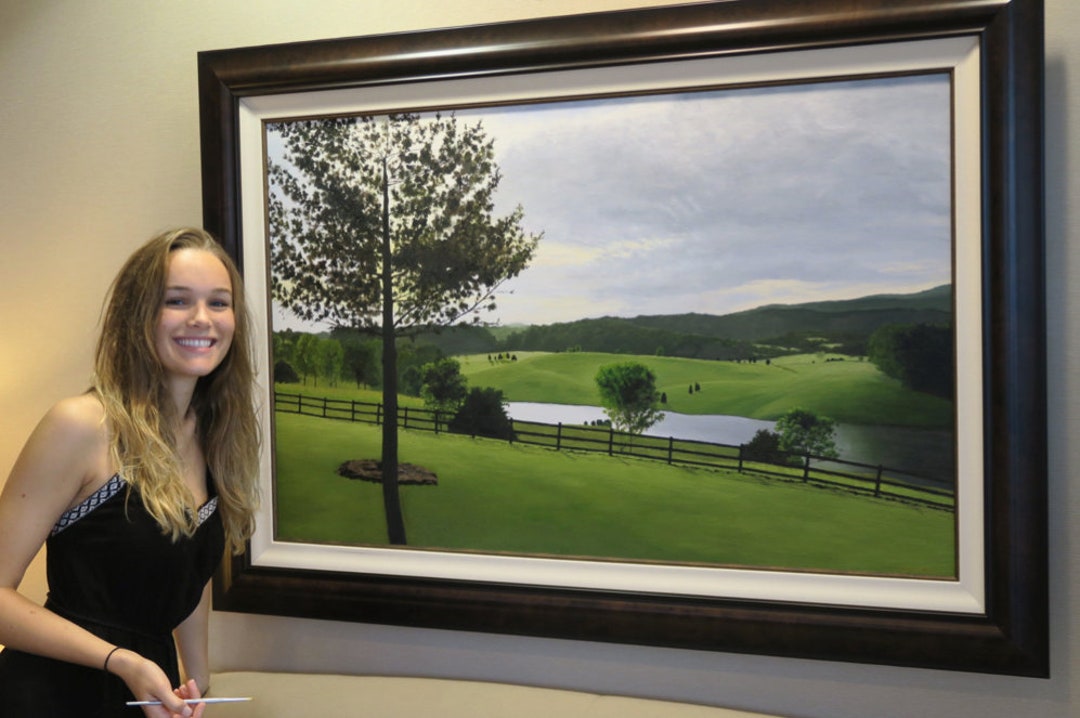 Custom Hand-painted Landscape Painting Oil on Canvas - Etsy