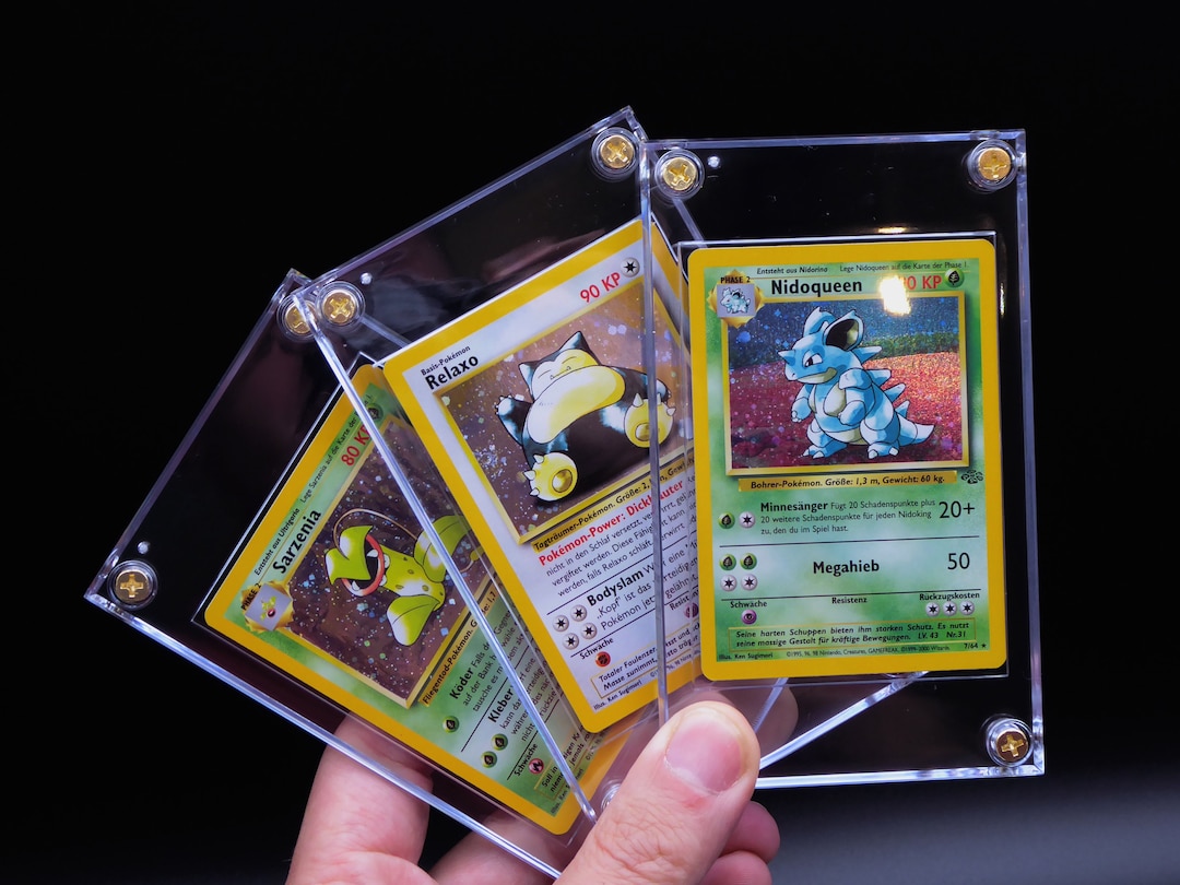 3x Acrylic Case for Pokemon Trading Cards Display Eg 151 Display Sv2a ...