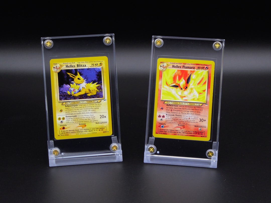 Acrylic Case for Pokemon Cards, Card Display Case, Stand Protector ...