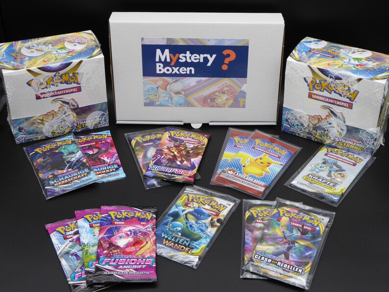 Mystery Pokemon Box Booster Packs Grading Card TCG - Etsy