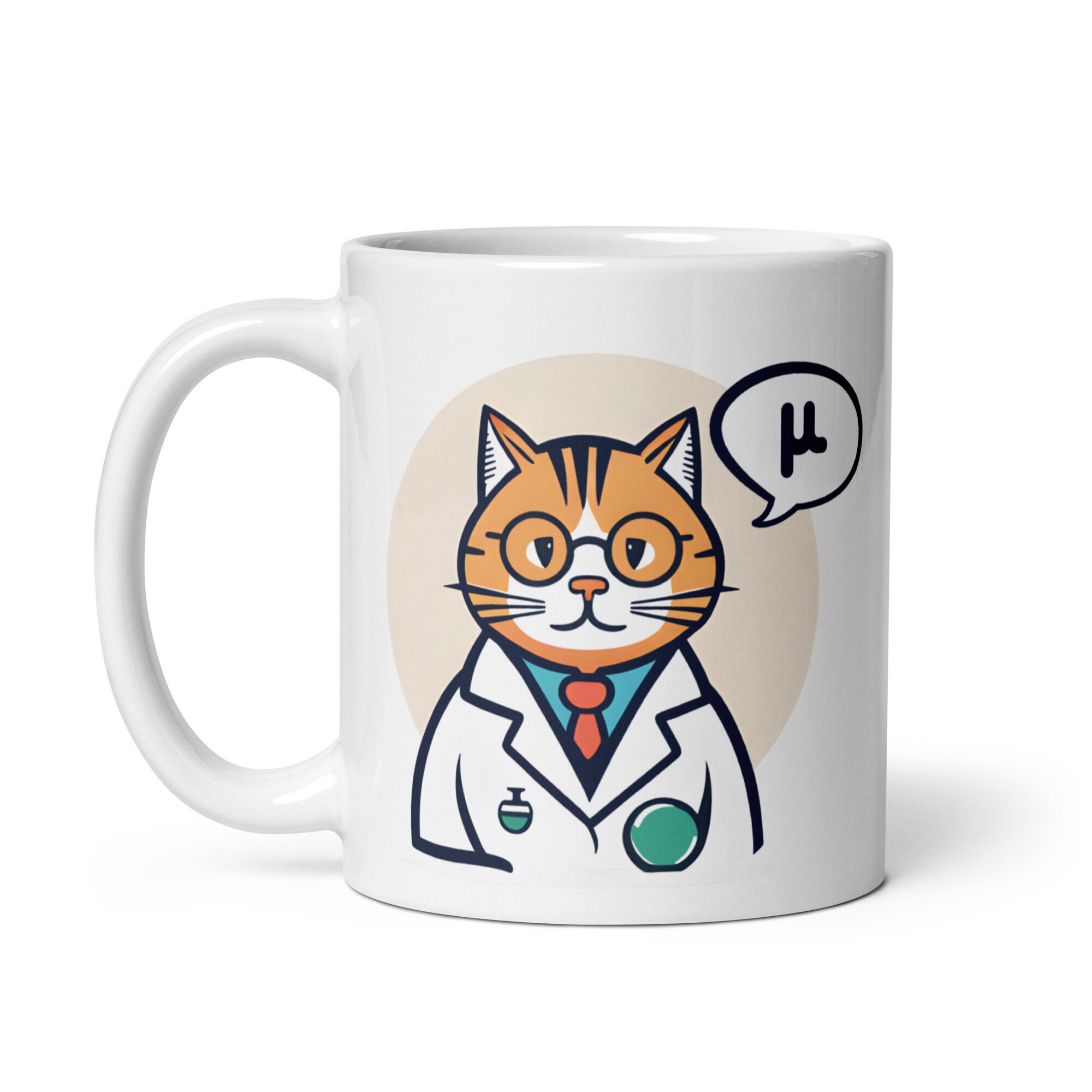 Mew Mu Cat Physicist Scientist Cute Physics Joke White Glossy Mug - Etsy