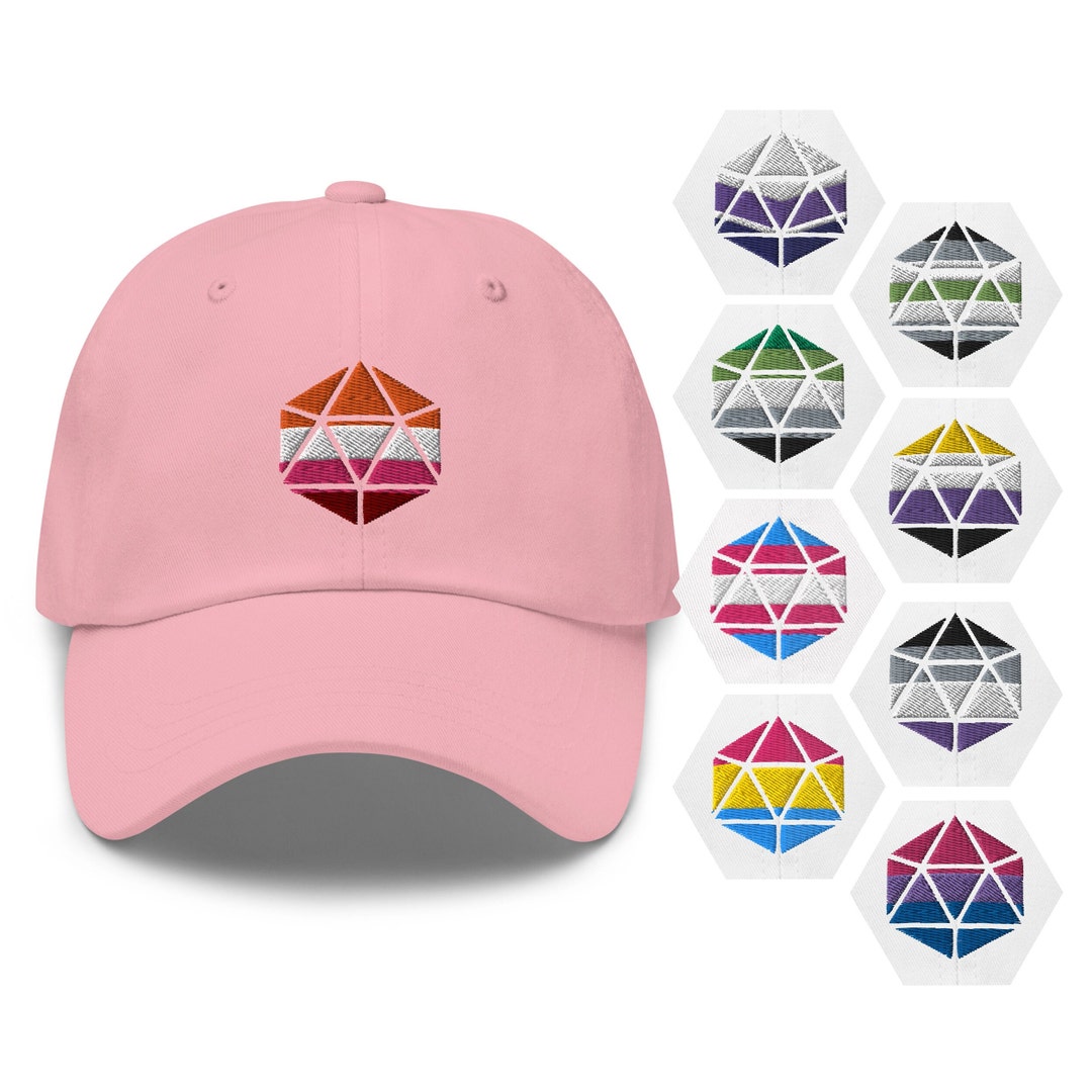Roll With Pride D20 Polyhedral Dice Dungeons and Dragons Embroidered ...