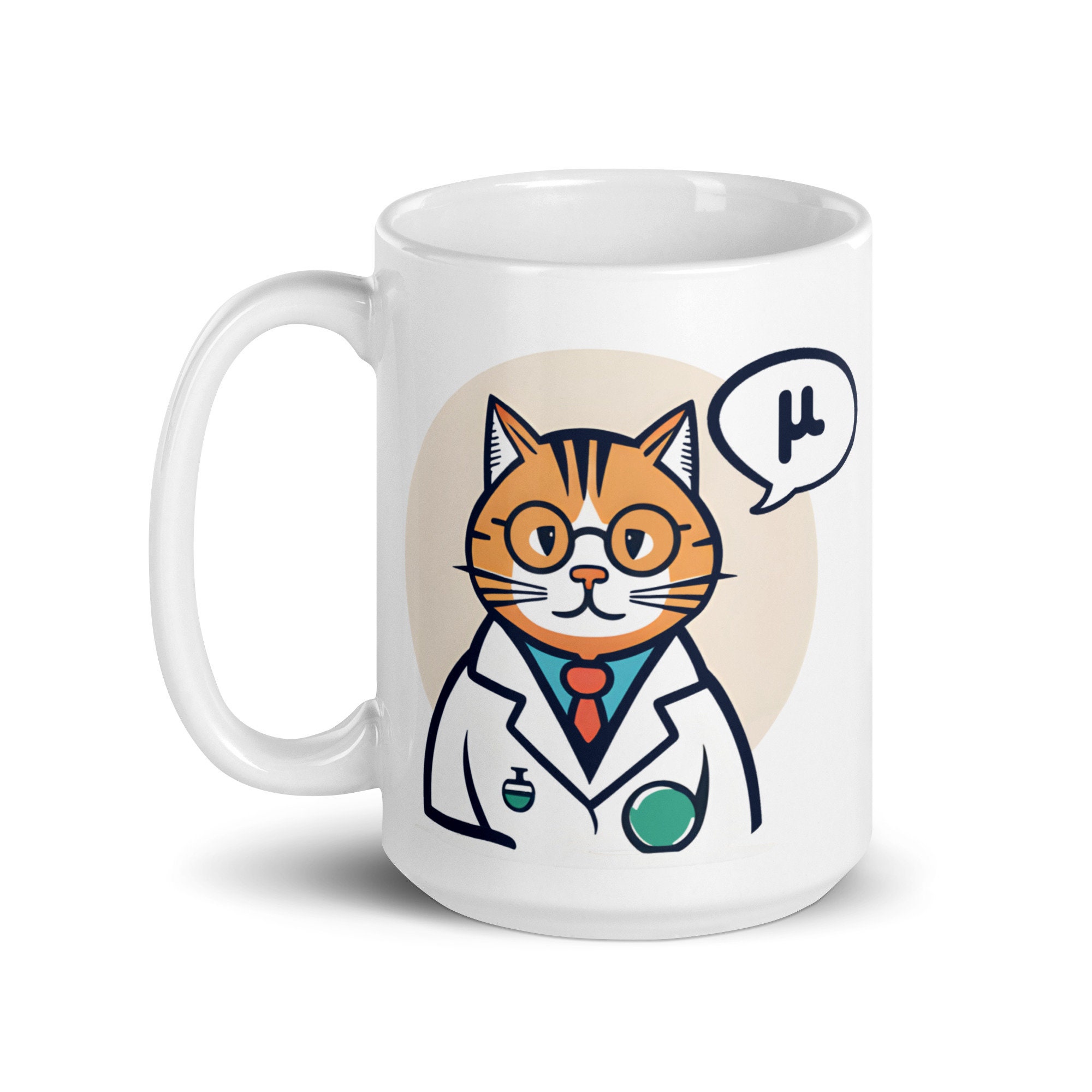 Mew Mu Cat Physicist Scientist Cute Physics Joke White Glossy Mug - Etsy