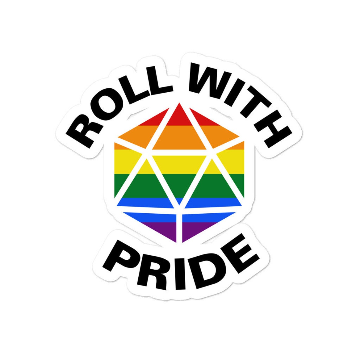 Gay Role With Pride Stickers Dnd Dungeons And Dragons Dandd Etsy