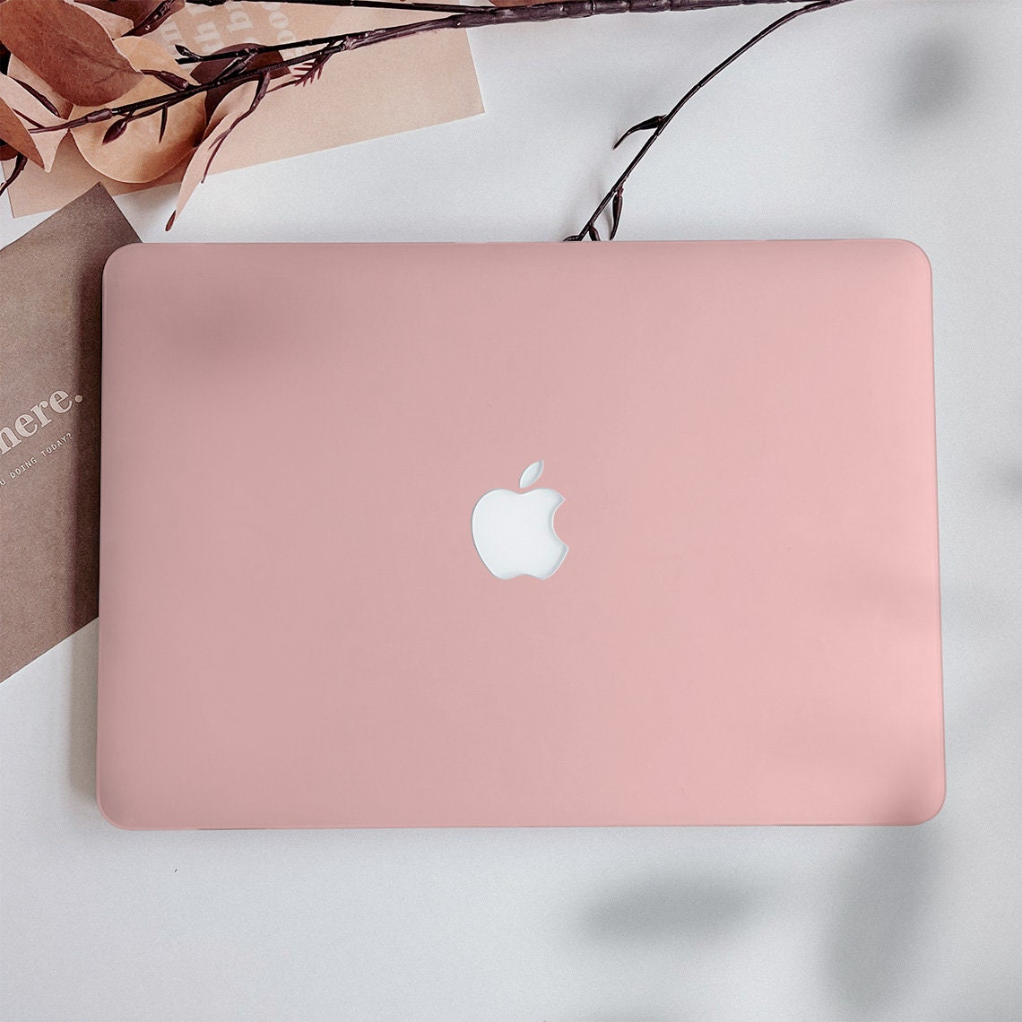 Light Pink Solid Color Elegant Laptop Plastic Macbook Hard - Etsy UK