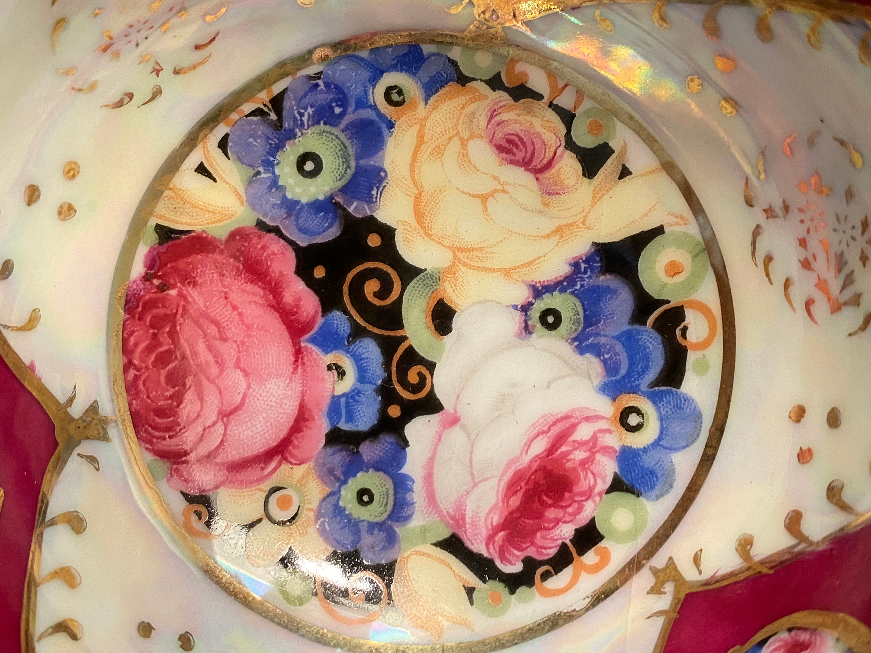 Vintage Japan Metasco Three-footed Japanese Lusterware Iridescent Cup ...