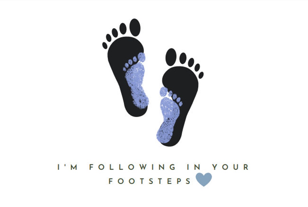 Footprint Craft - Following in Your Footsteps - Etsy