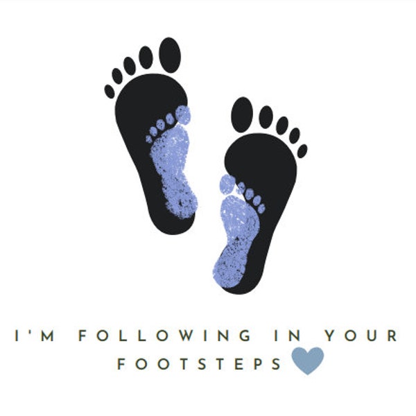 Following Daddy's Footsteps - Etsy