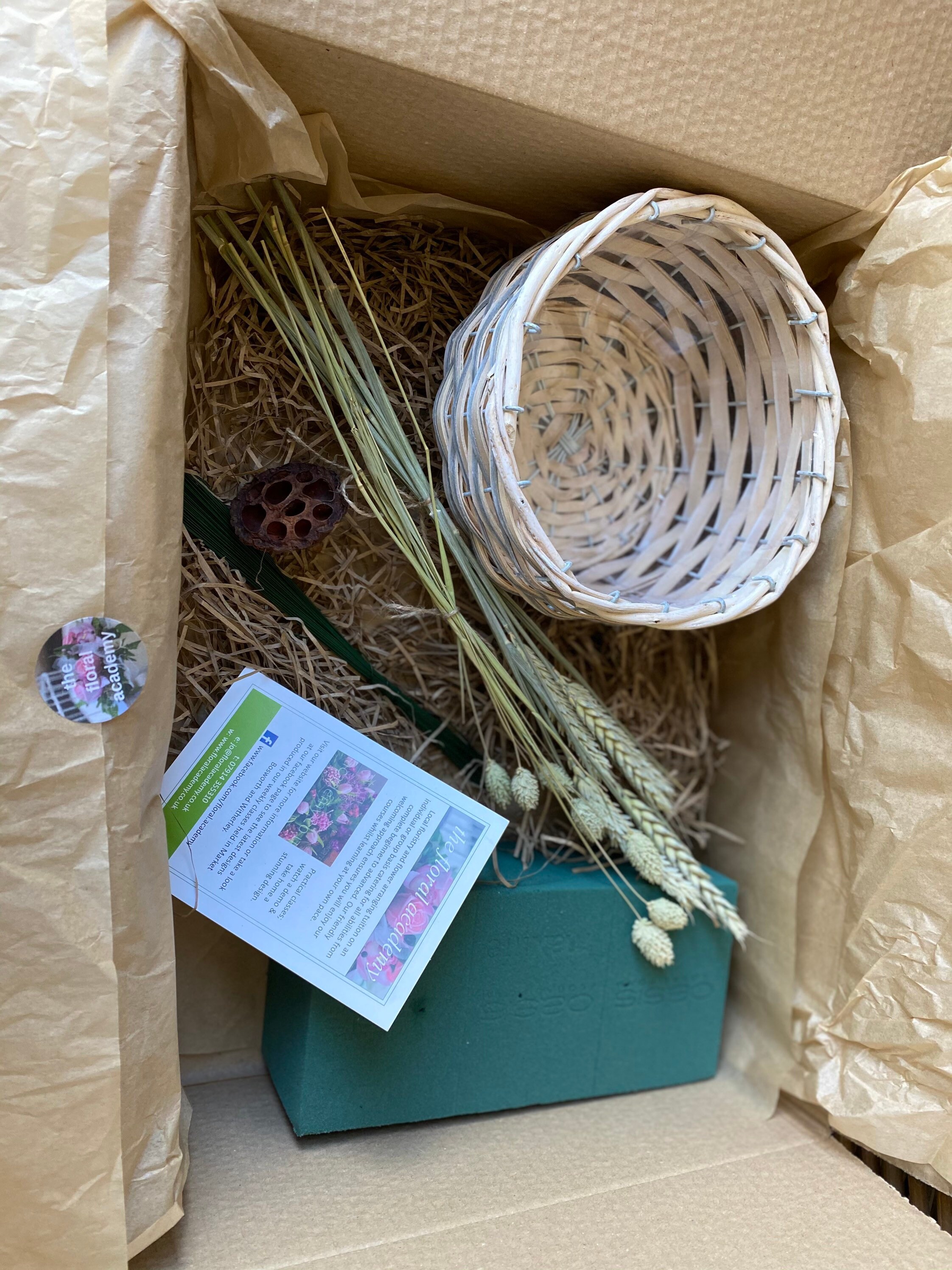 Online/virtual Flower Arrangement Basket Making Kit Flower - Etsy