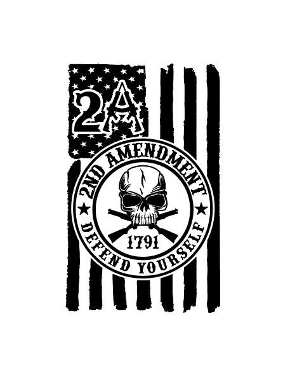 Defend Yourself 2nd Amendment SVG Digital Design. (digital File Only ...