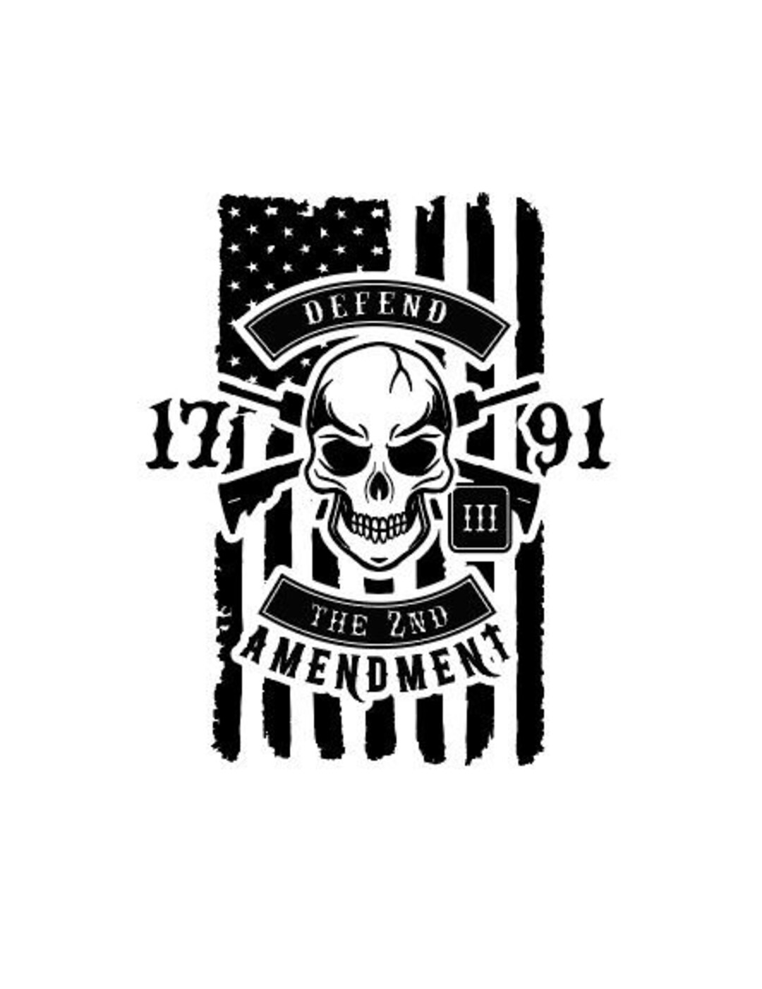 Defend the 2nd Amendment SVG Digital Design. (digital File Only ...