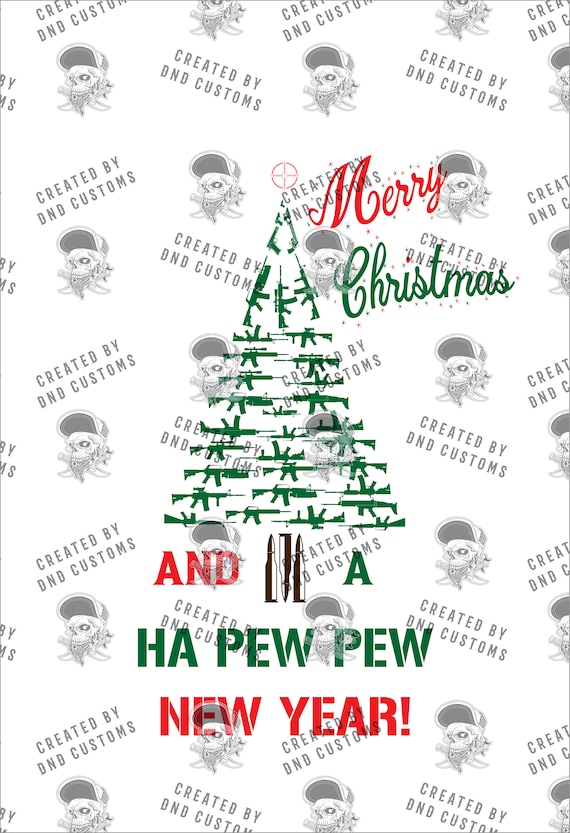 Christmas Gun Tree AR15 AK47 AR-15 AK-47 Gun Tree SVG | Etsy
