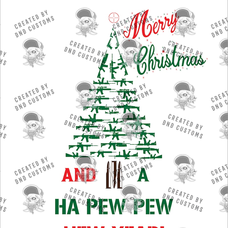 Christmas gun svg - Etsy