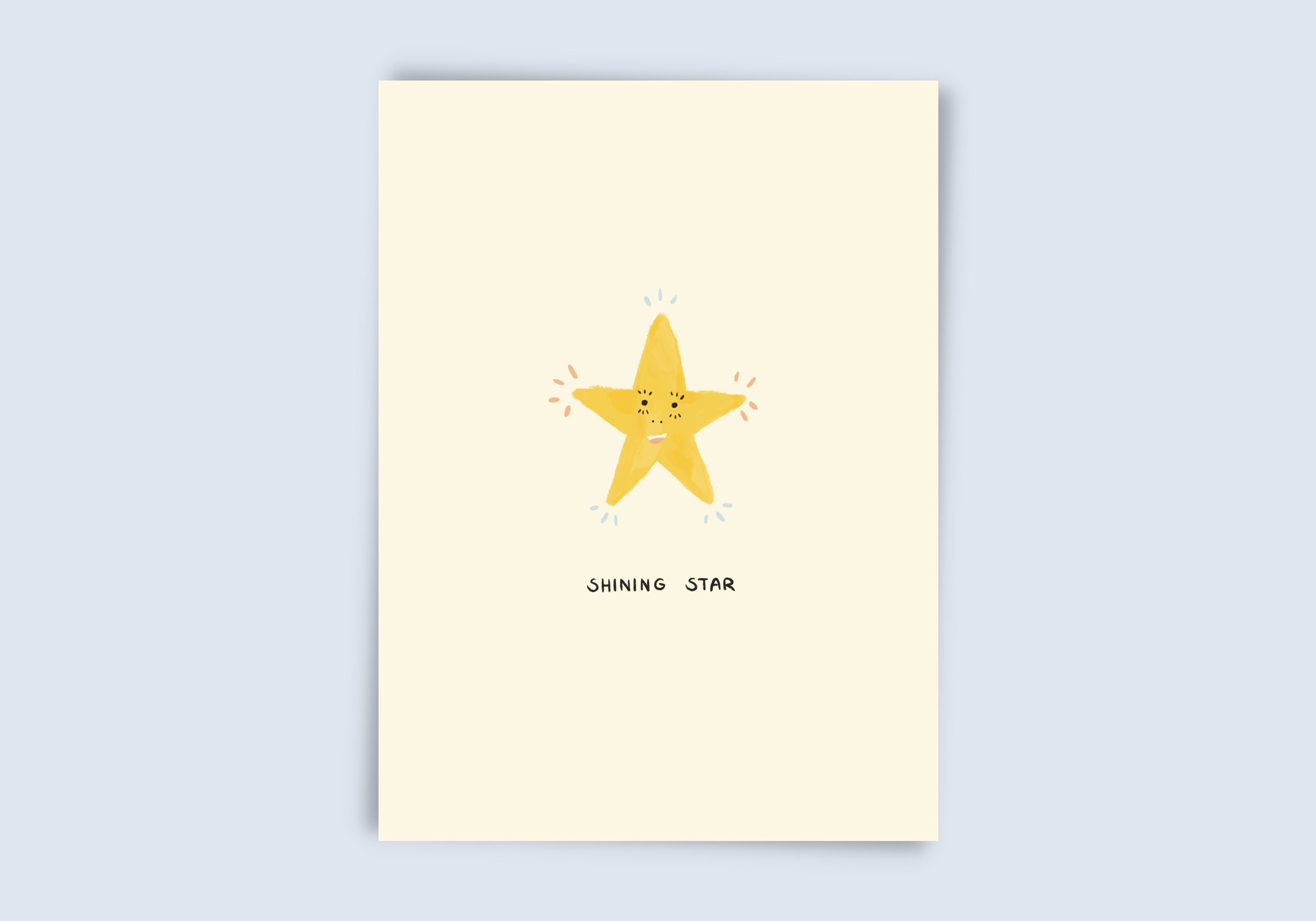 Greeting Card Shining Star Good Luck Card Proud of You Card Thank You ...