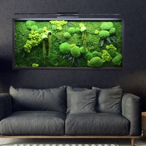 Moss Frame, Moss Wall Art, Pressed Flower Frame, Forest on Your Wall ...