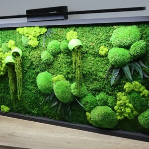 Moss Frame, Moss Wall Art, Pressed Flower Frame, Forest on Your Wall ...
