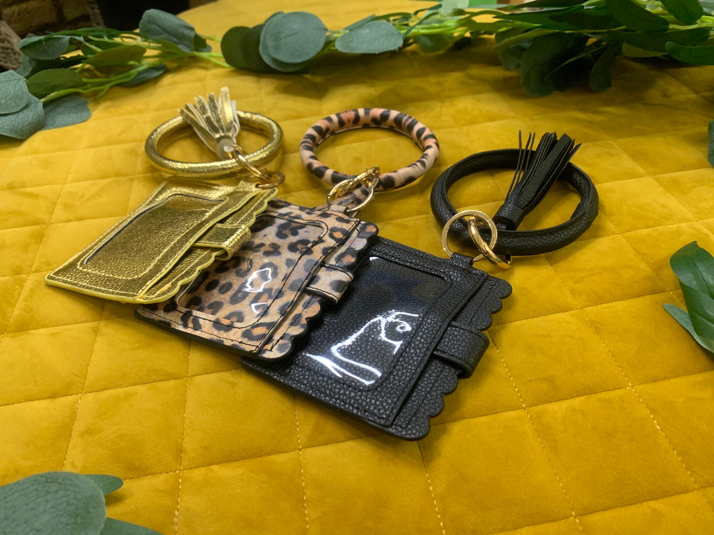 Bangle Keychain Bracelet Wallet Wristlet Keychain Card | Etsy